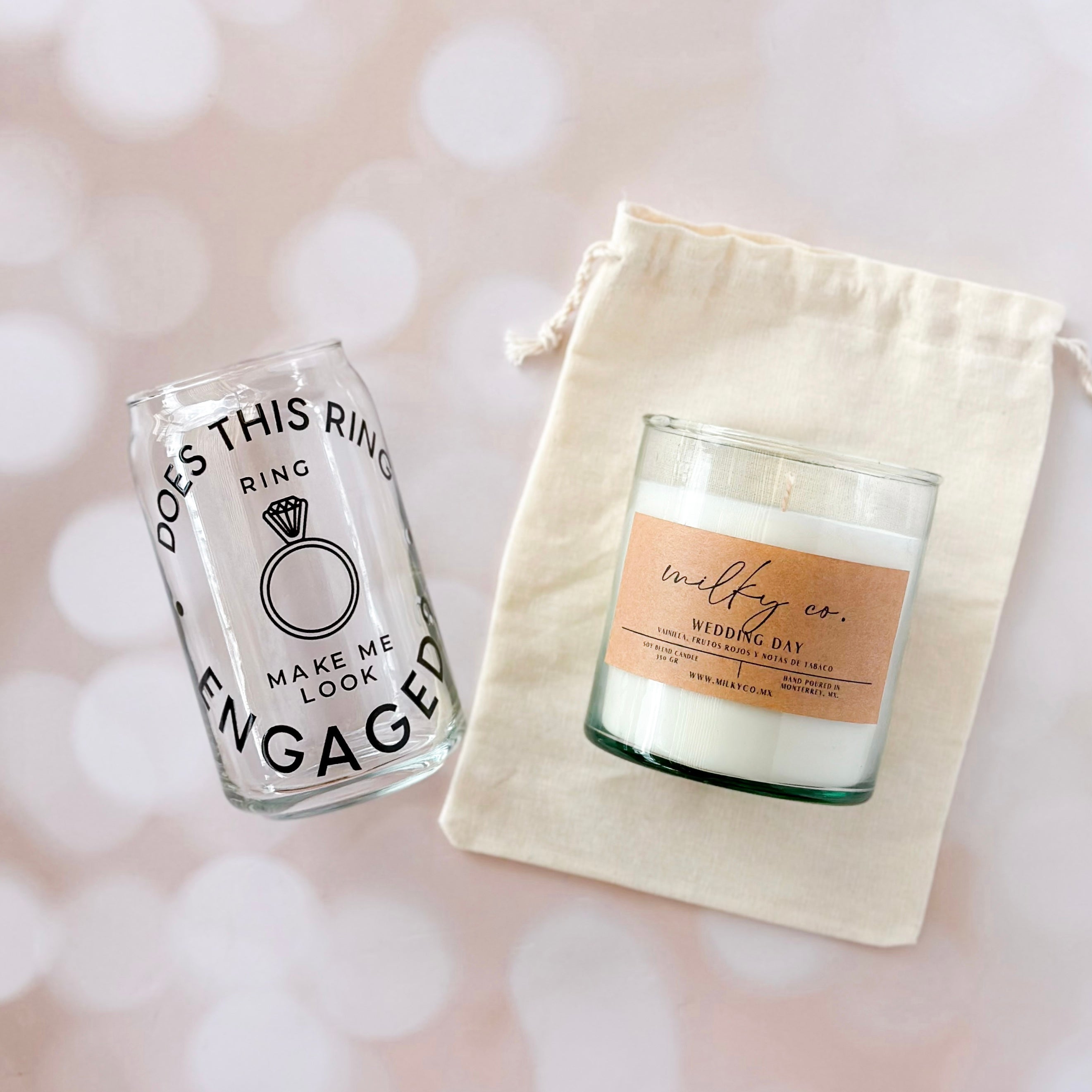 Kit Bride Vela y Vaso – Milky Co.