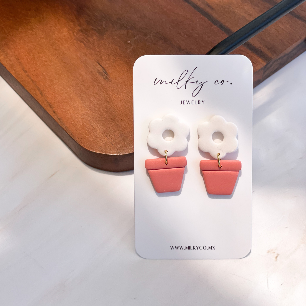 Flower Pot Aretes – Milky Co.