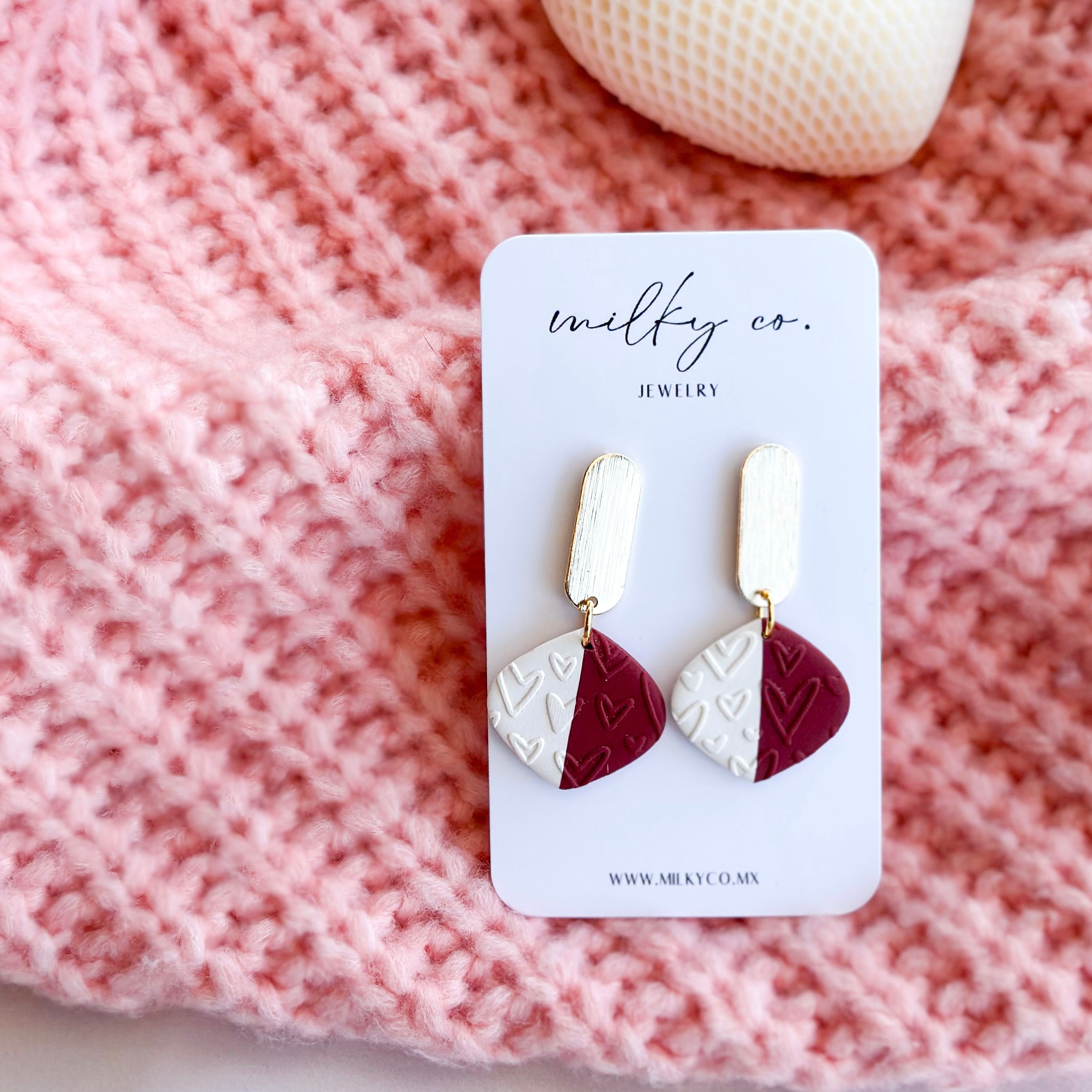 I Heart Gem Aretes – Milky Co.